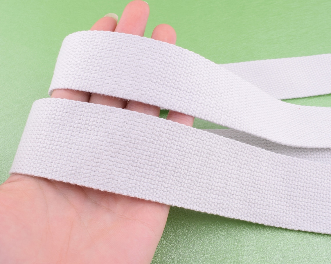White Cotton Webbing1.25''32mm/1.5''38mm - Etsy