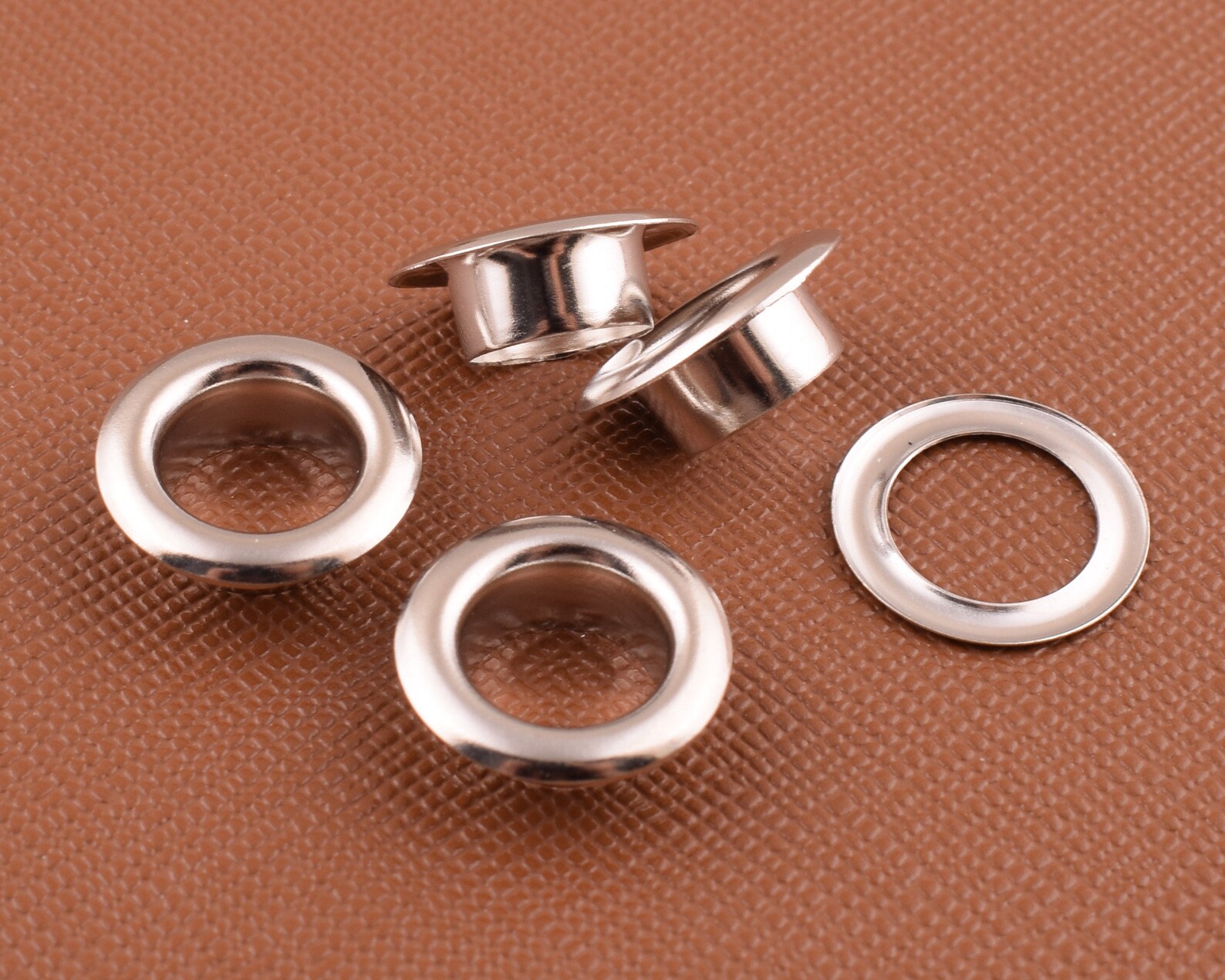 Silver 8 Mm Eyelet Grommets With Washer Brass Grommets Eyelets - Etsy