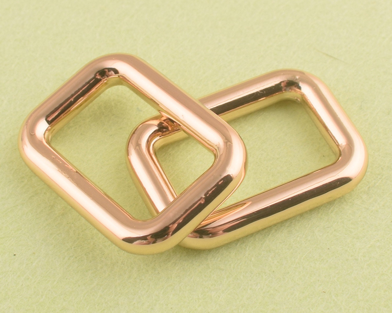 6 Pcs Gold Rectangle Rings Metal Rectangular Rings 9mm*15mm Square Ring ...