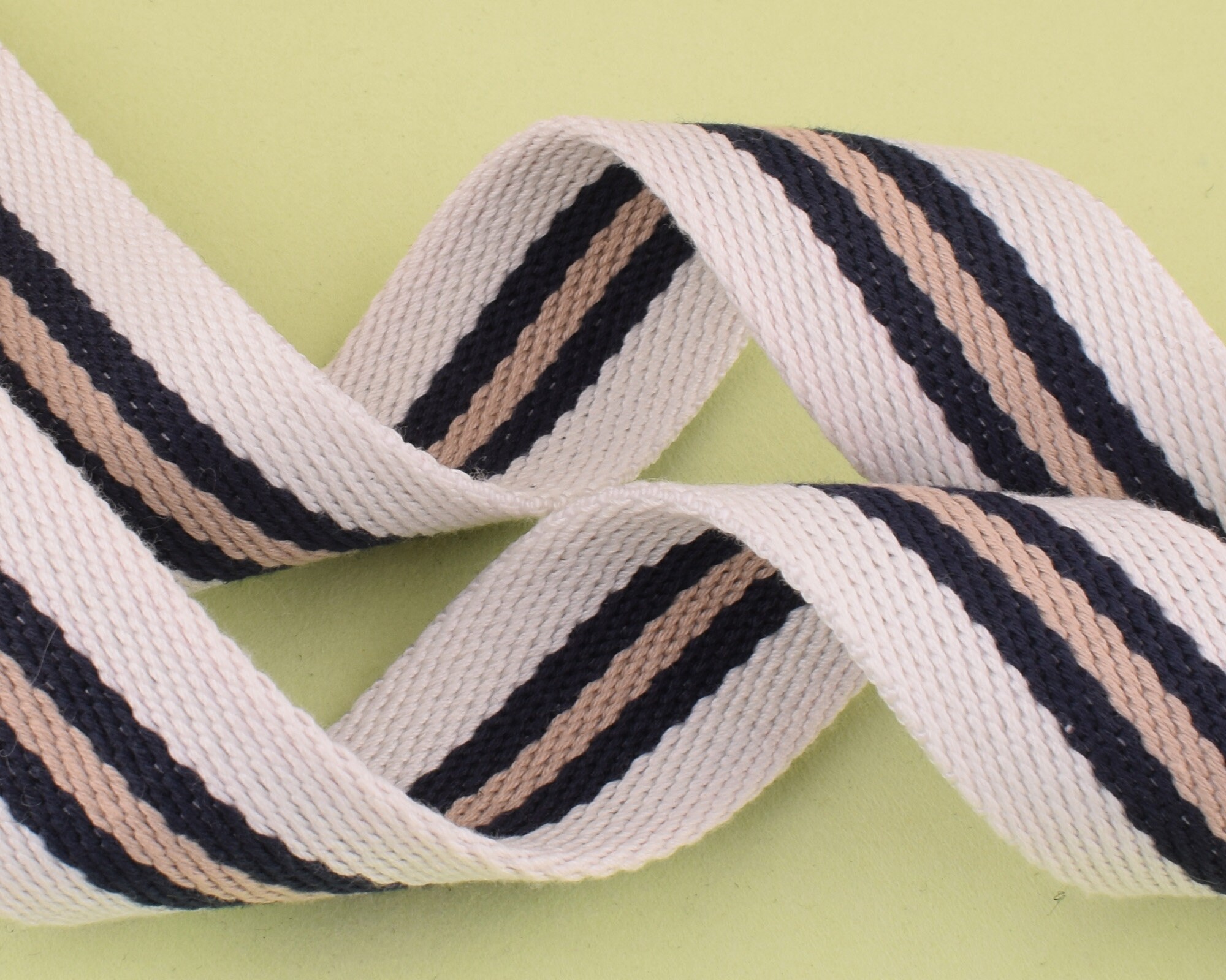 Stripes ribbon cotton stripes webbing 1.5 inch 38mm woven | Etsy