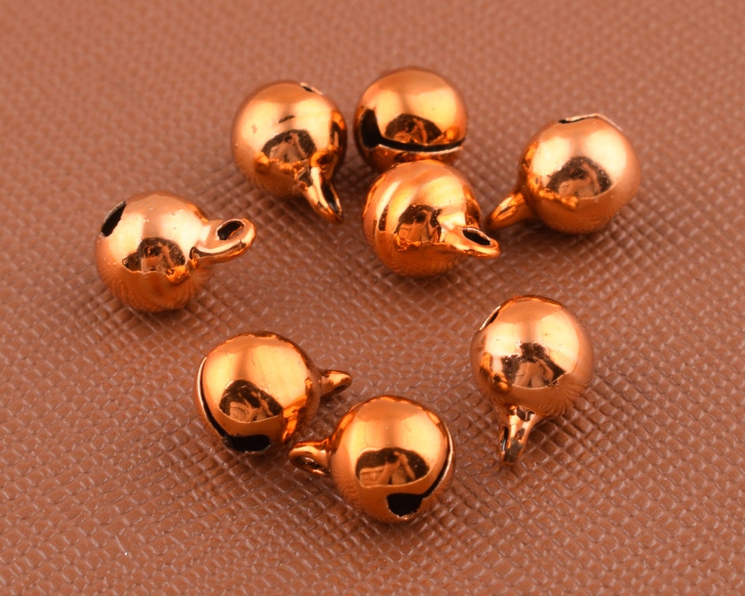 Orange Jingle Bell Metal Jingle Bell Charms,bell Craft Supply Round Cat ...