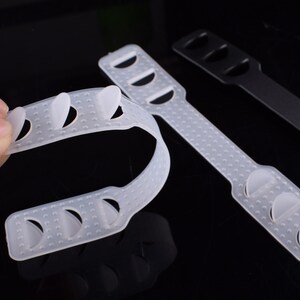 10 Pcs Face Mask Ear Savers,black/white Adjustable Multiple Hooks, Mask ...