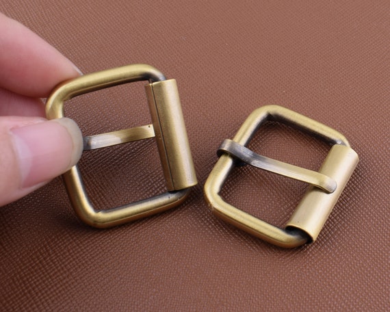 1 Inch Antique gold belt buckles25mm Rectangular Strap | Etsy