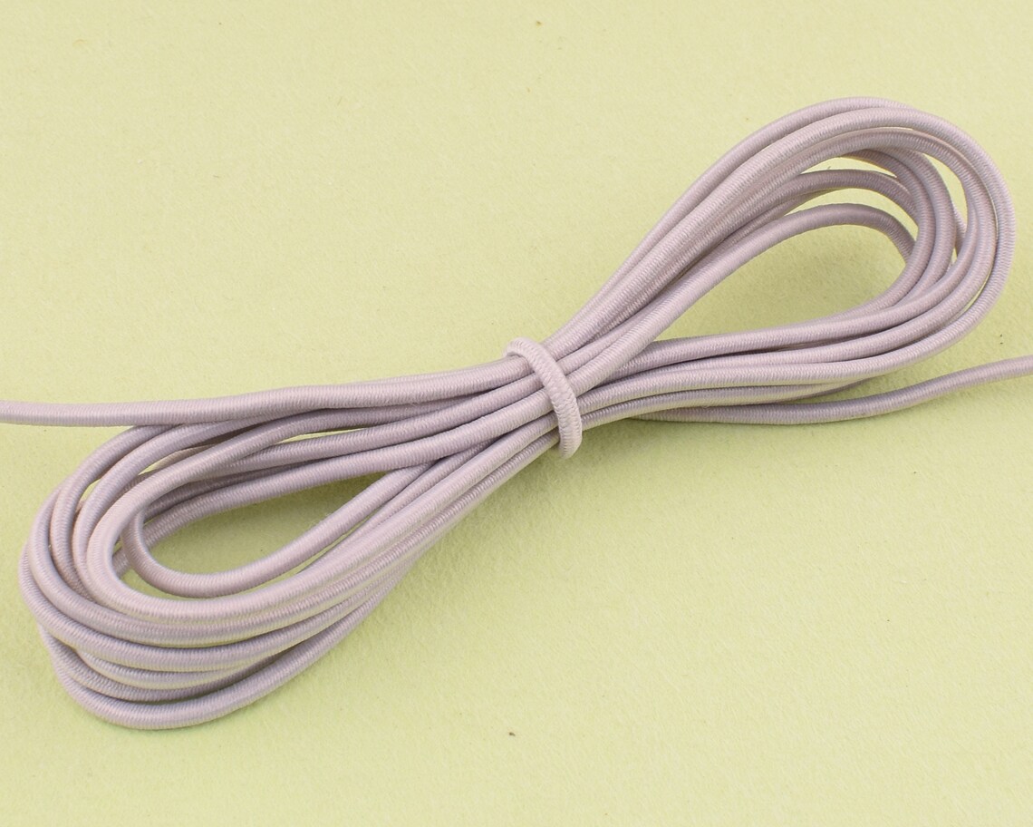 2.5mm Gray Elastic Cordround Elastic Draw Cord Roperubber - Etsy