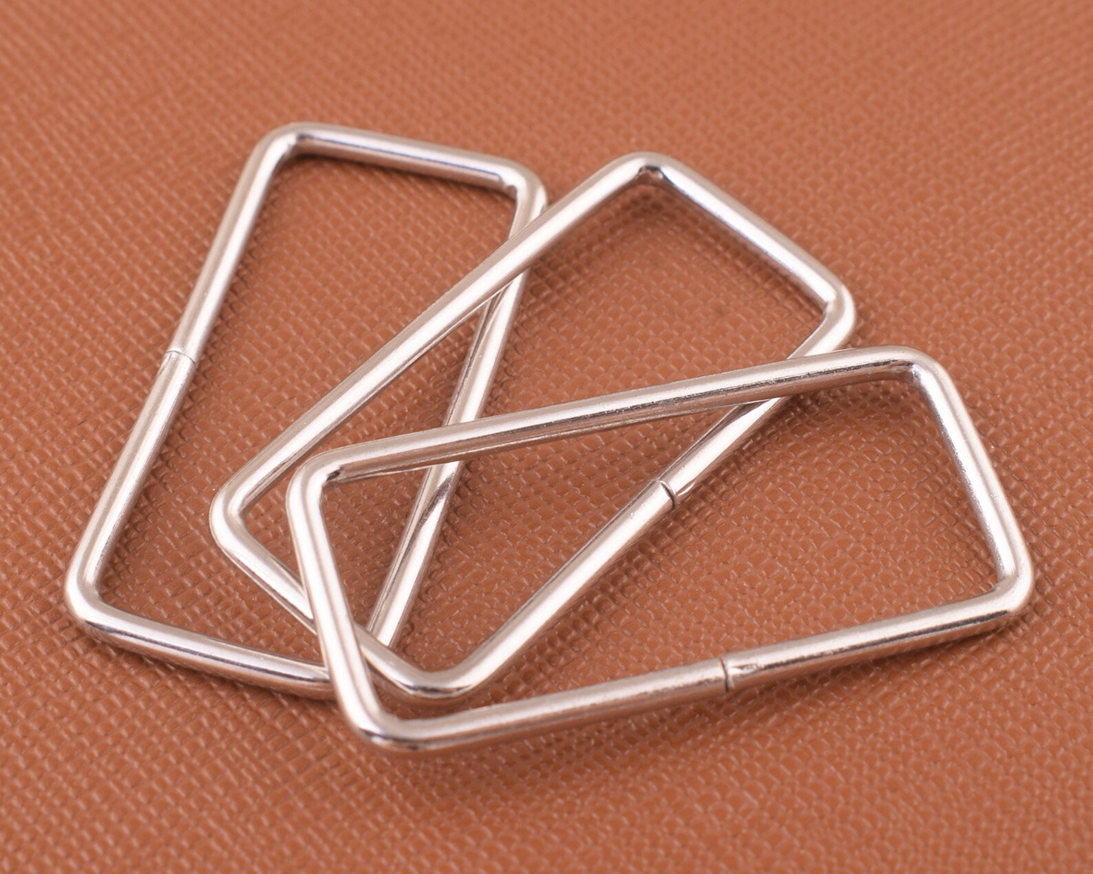 Silver Rectangular Rings Metal Rectangle Rings for - Etsy