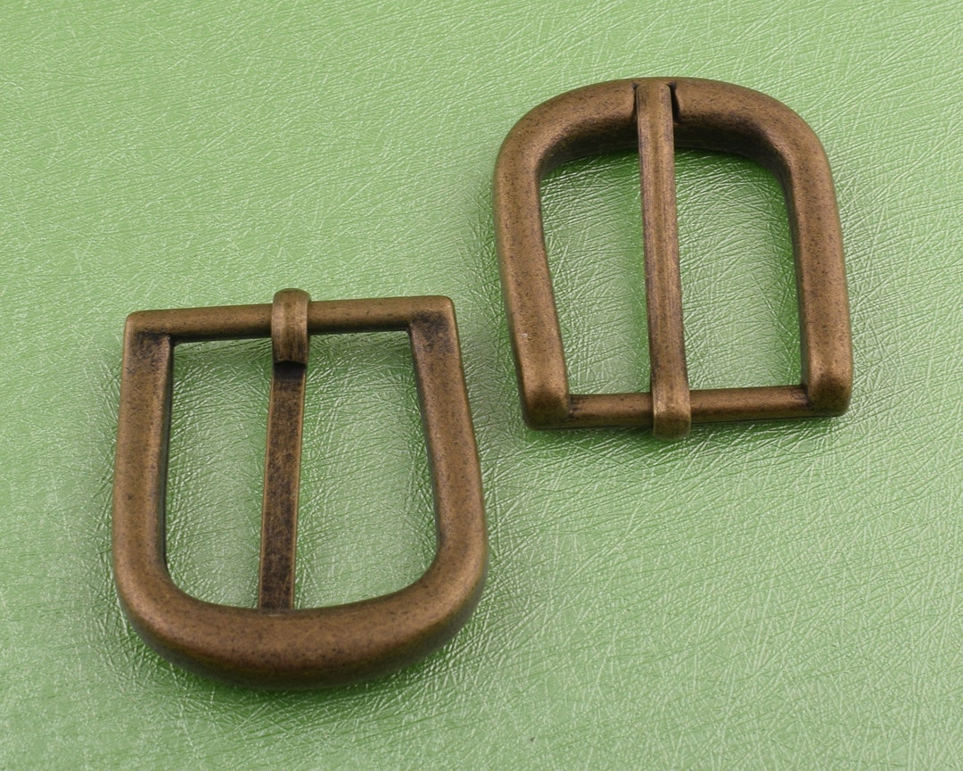 6 Pcs Metal Buckles Strap Buckle Square Center Bar Pin Buckle 20mm*25mm ...