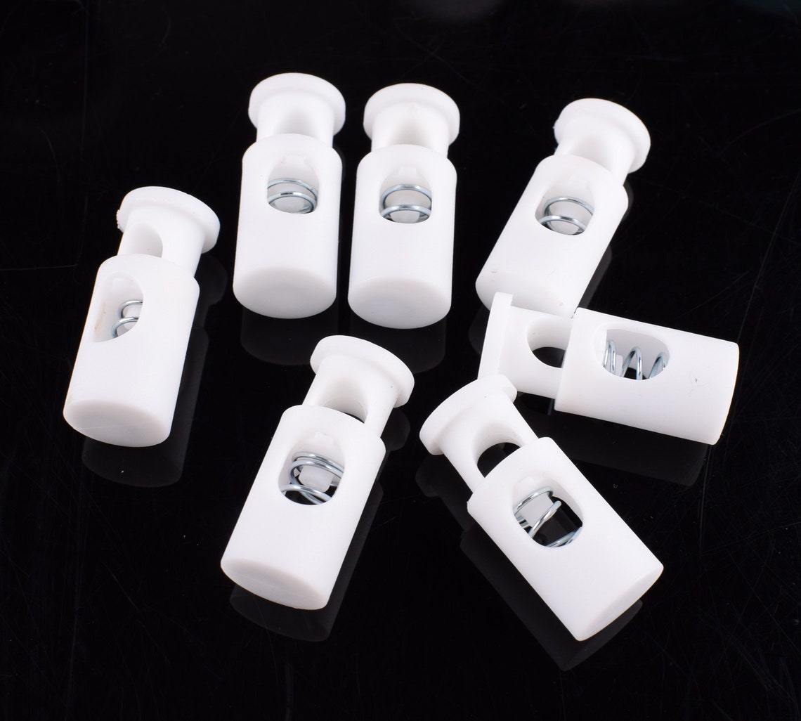 1228mm Cord Lockcylindrical White Plastic Cord Stopper Rope - Etsy