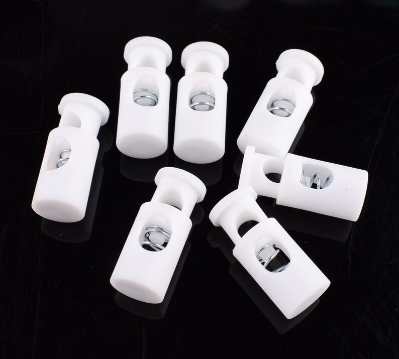 1228mm Cord Lockcylindrical White Plastic Cord Stopper Rope - Etsy