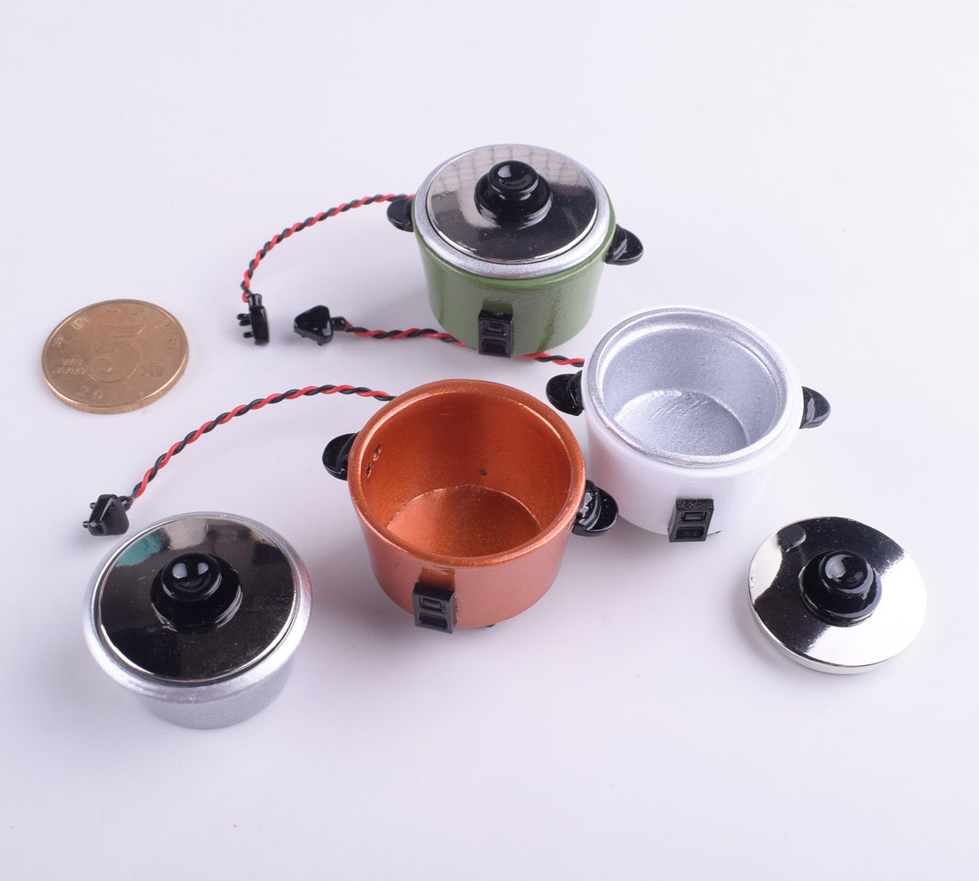 Miniature Cooker Rice Cooker,dollhouse Miniatures Kitchen Restaurant ...