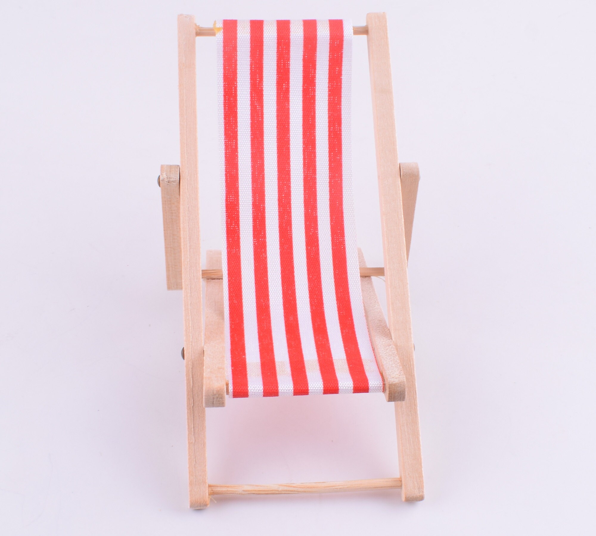 Miniature Beach Chair,1:12 Scale Wooden Dollhouse Miniature Beach ...