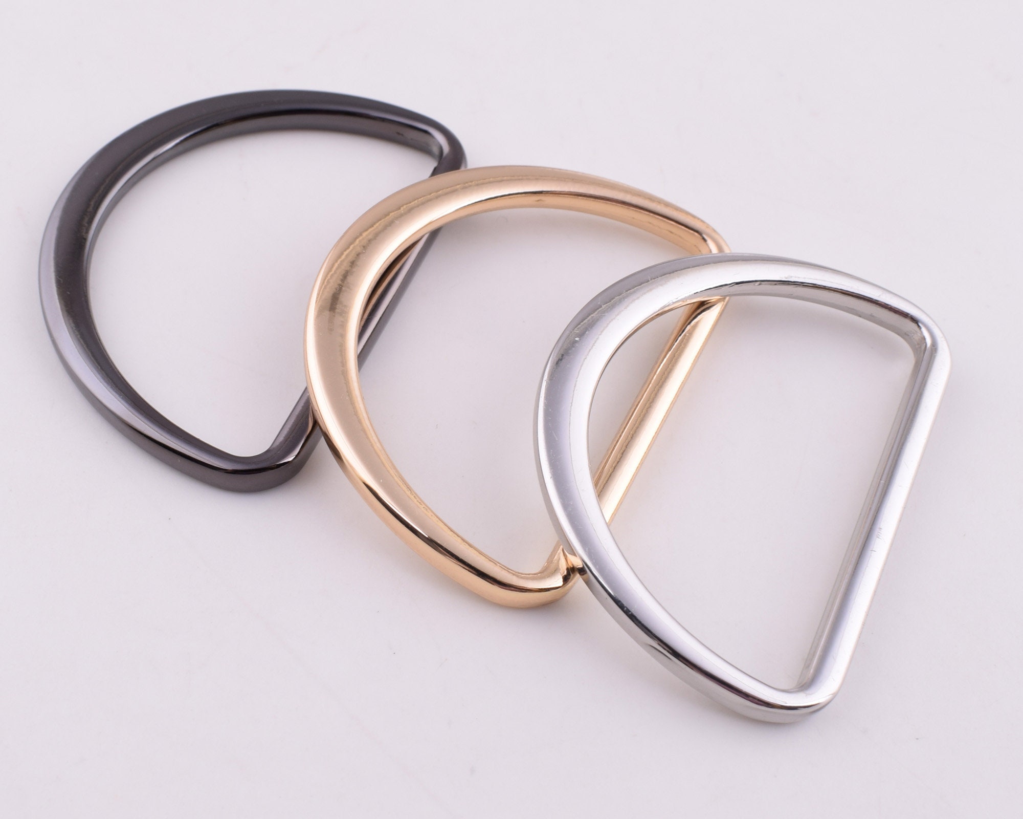 Metal D-rings,3/4’‘ 1‘’,2‘’, More Size Light Gold/gun Black/silver D ...