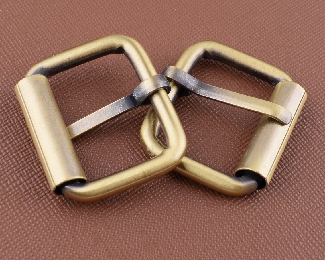 1 Inch Antique gold belt buckles25mm Rectangular Strap | Etsy