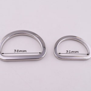 Metal D Rings,31mm 38mm Flat Connector Strap D-rings,silver/light Gold ...