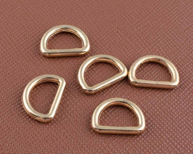 Mini Metal D-rings9mm Gold Small D Rings Tiny D Loop for Belt - Etsy