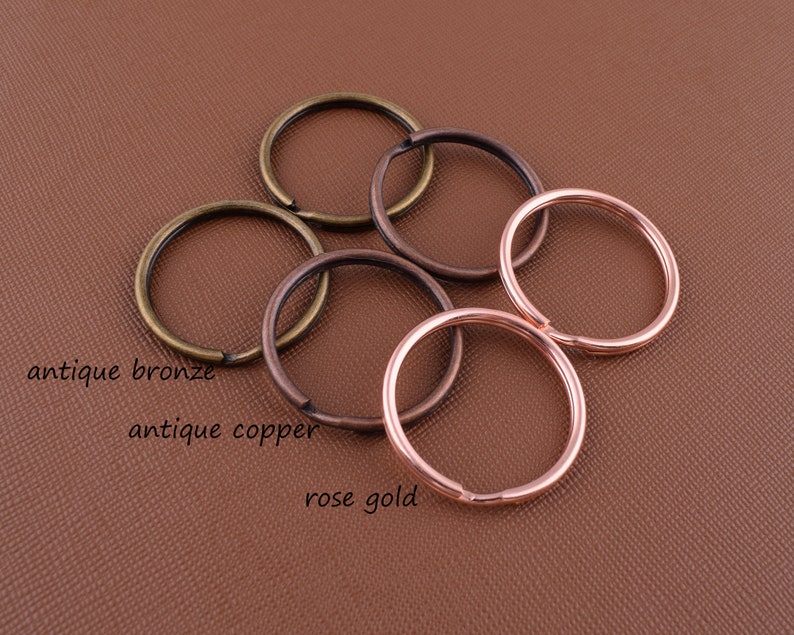 Split key rings30mm eight colors round keychain rings double | Etsy