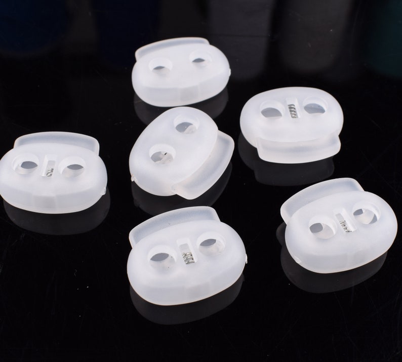 Cord Lockwhite Plastic Cord Stopper2024mm Double Hole - Etsy