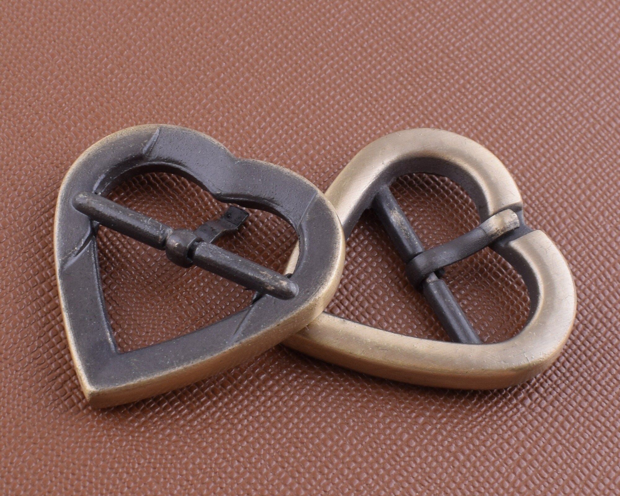 Heart Shape Bronze Pin Buckle,22mm Adjustable Strap Buckles,center Pin ...