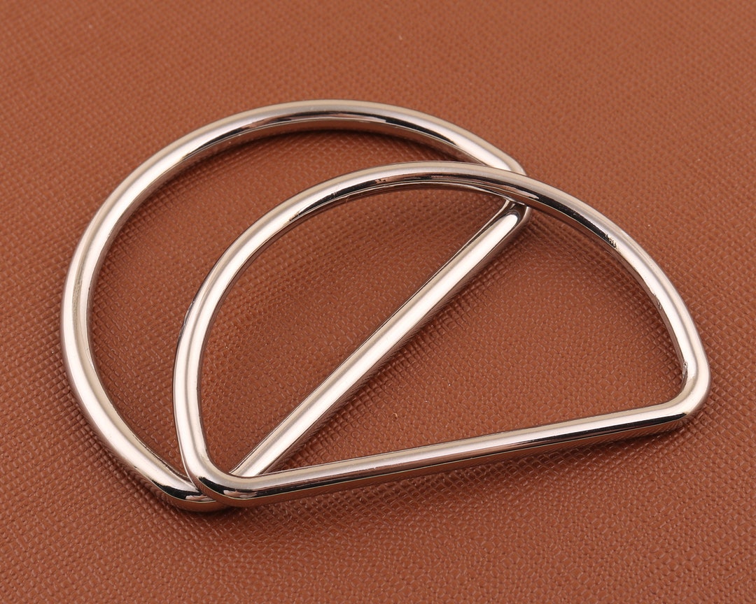 2 Inch D Rings Metal D-rings Large D Ring Silver D Loop D Circles for ...