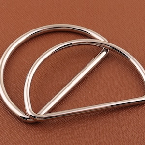 2 Inch D Rings Metal D-rings Large D Ring Silver D Loop D Circles for ...