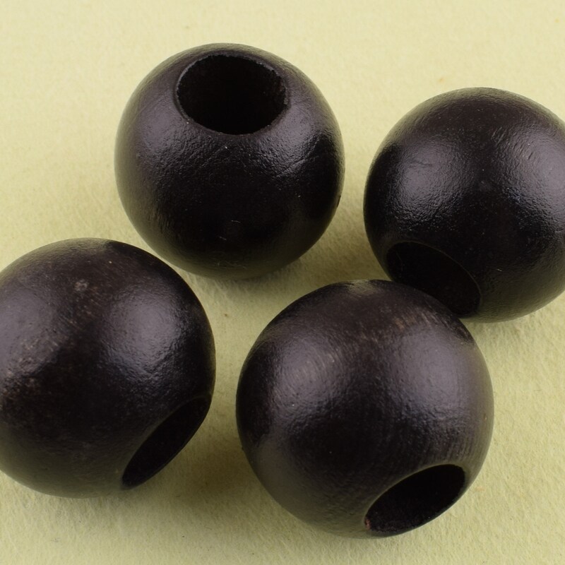 Large Wood Beads - Etsy