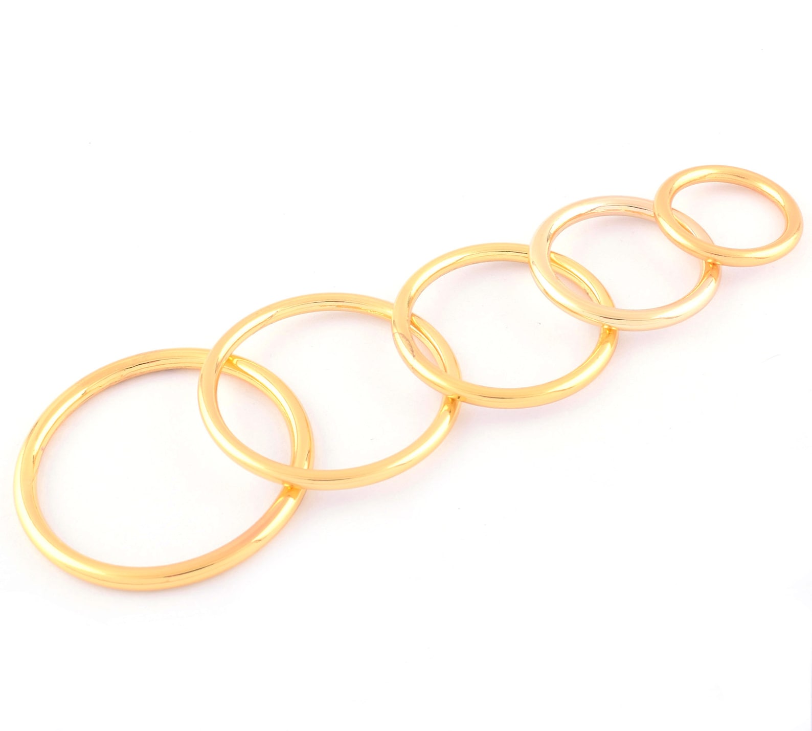 Gold Non Welded O Ring Metal Round RingsStrap Buckle For | Etsy