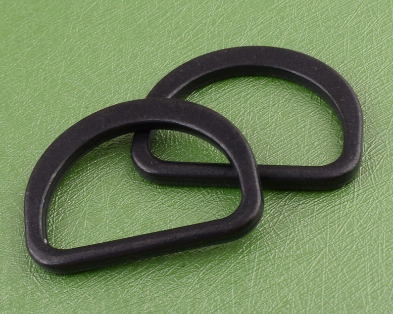 6 Pcs 1 Inch D-rings Black D Ring D Circles Metal D Loop D - Etsy