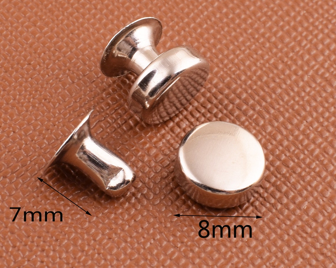 Rivet,8mm Silver Rivet,round Cap Rivets Metal Rivet Studs,personalized ...