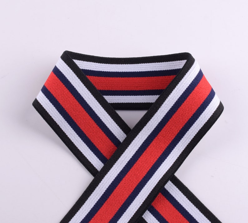 Stripes Elastic Ribbon 1.5'' Elastic Webbing Garment | Etsy