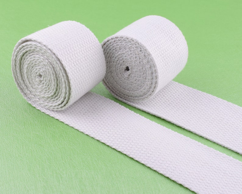 White Cotton Webbing1.25''32mm/1.5''38mm - Etsy