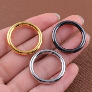Small O-rings,3/4'' Round Rings Buckles,19mm Gold/silver/black Alloy ...