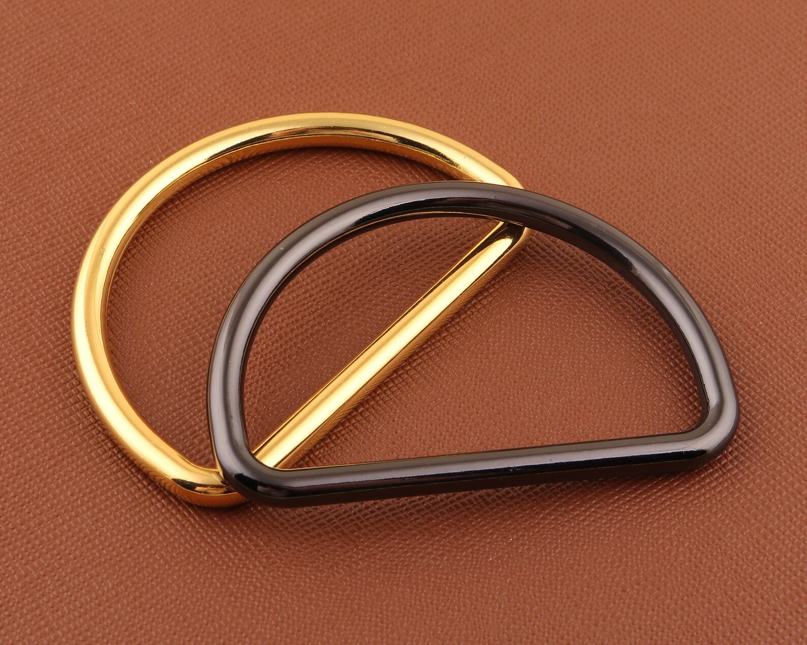 2 Inch Gold/gunmetal D Rings Metal D-rings Large D Ring D Loop | Etsy