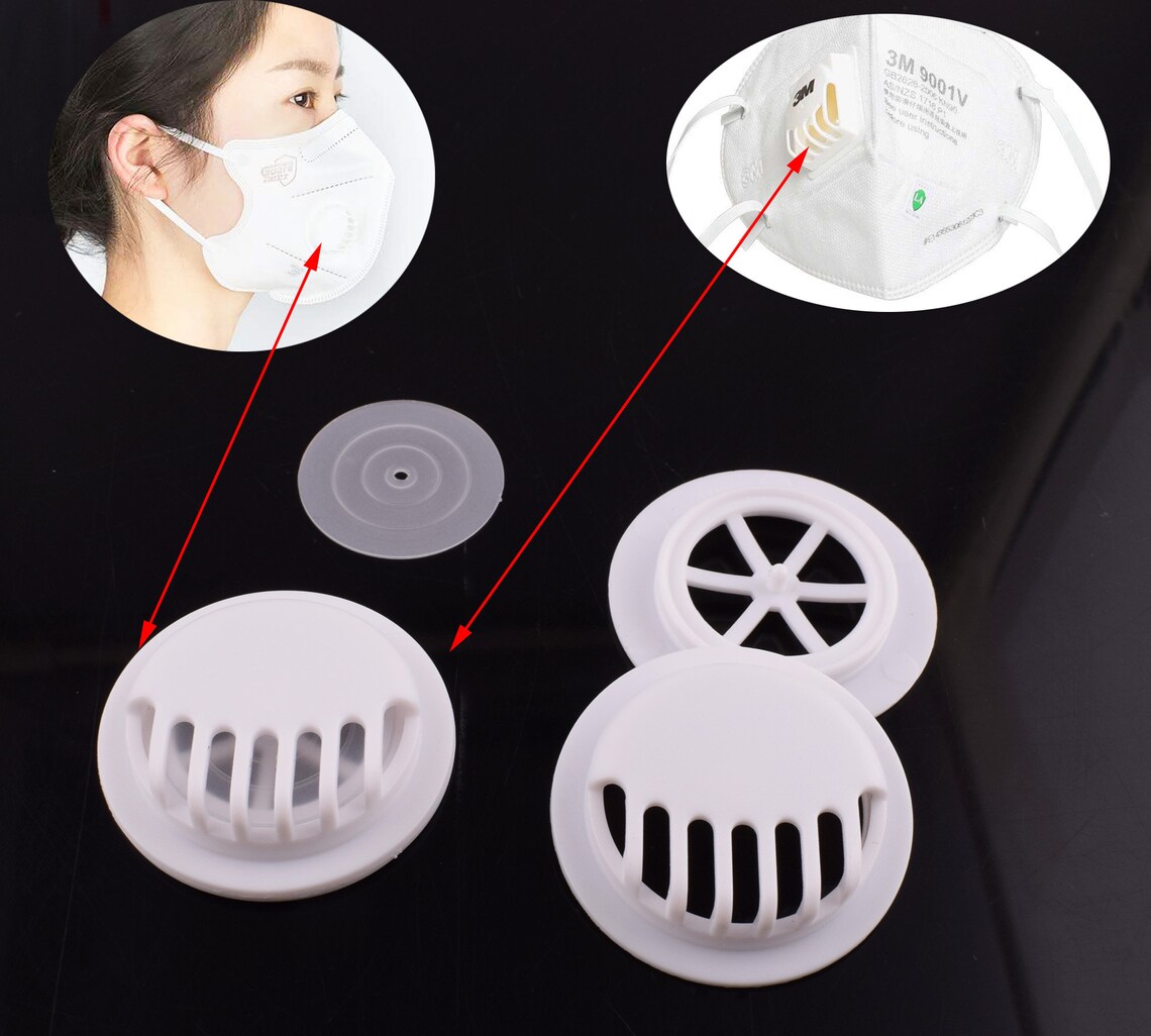 White Breather Valve Perfect for DIY Mask Sewing,face Mask Breather ...