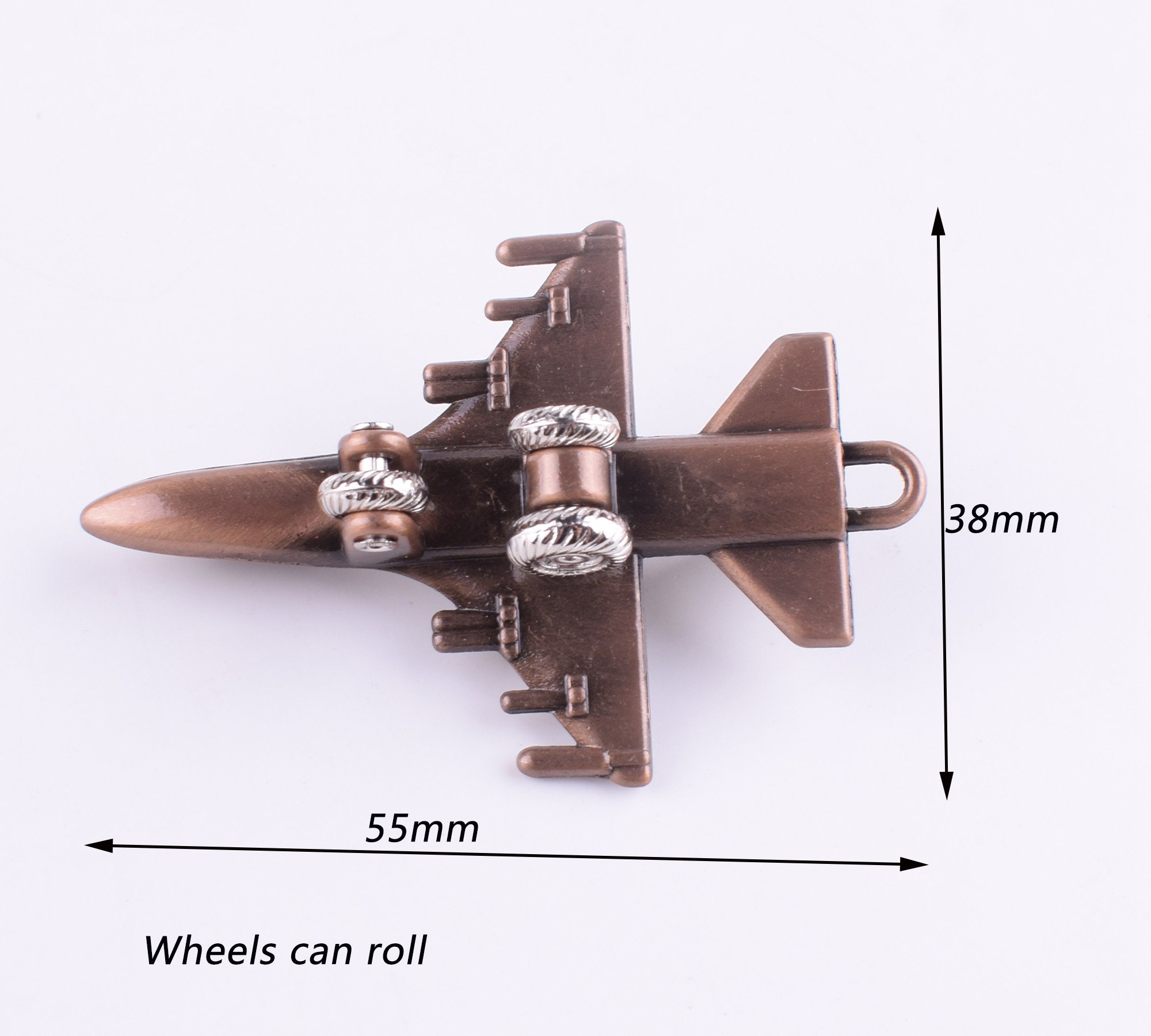 Miniature Fighter Planeantique Copper 3D Airplane Charmworld | Etsy