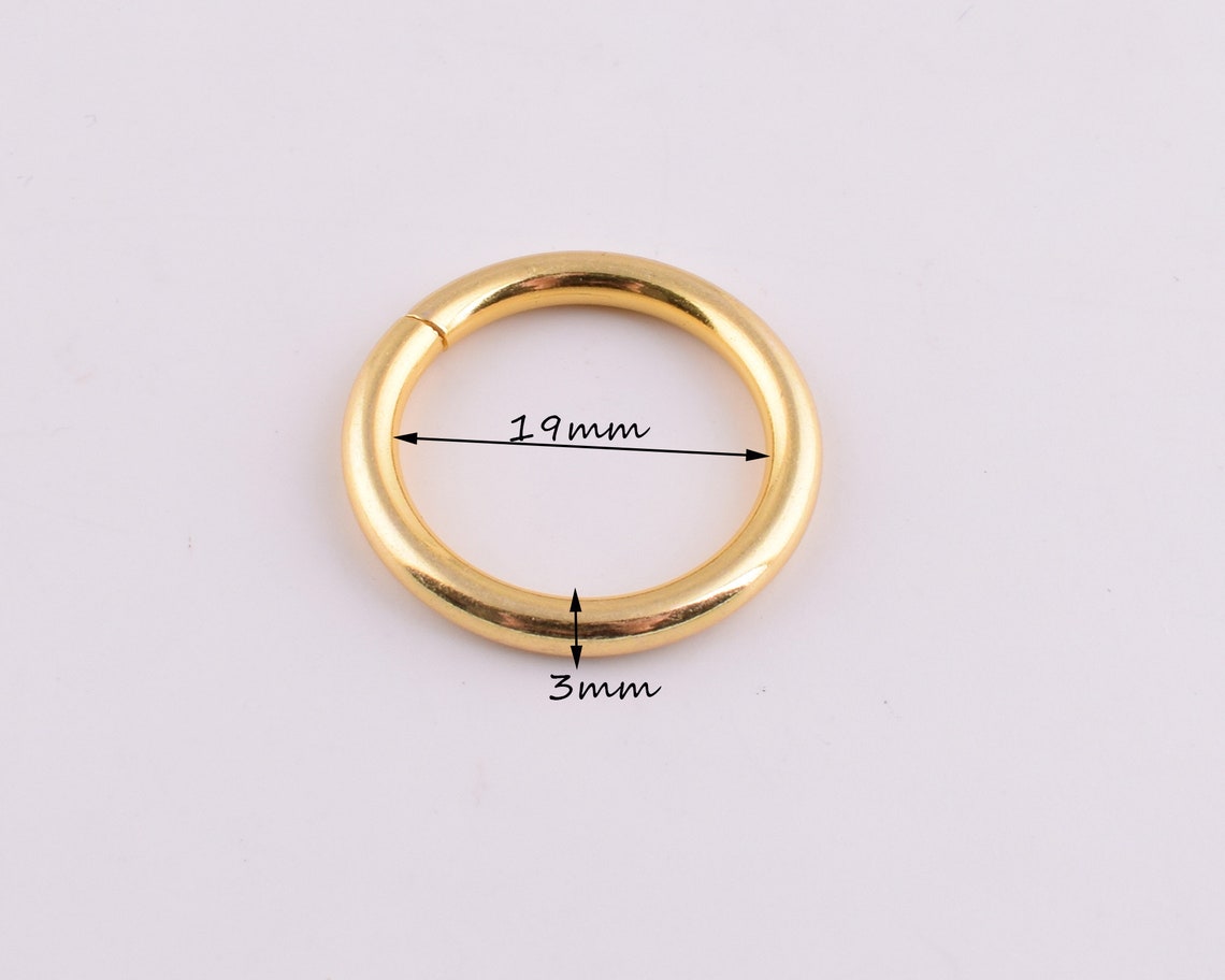 Metal O anillos oro O-rings3/4''19mm anillos de - Etsy España
