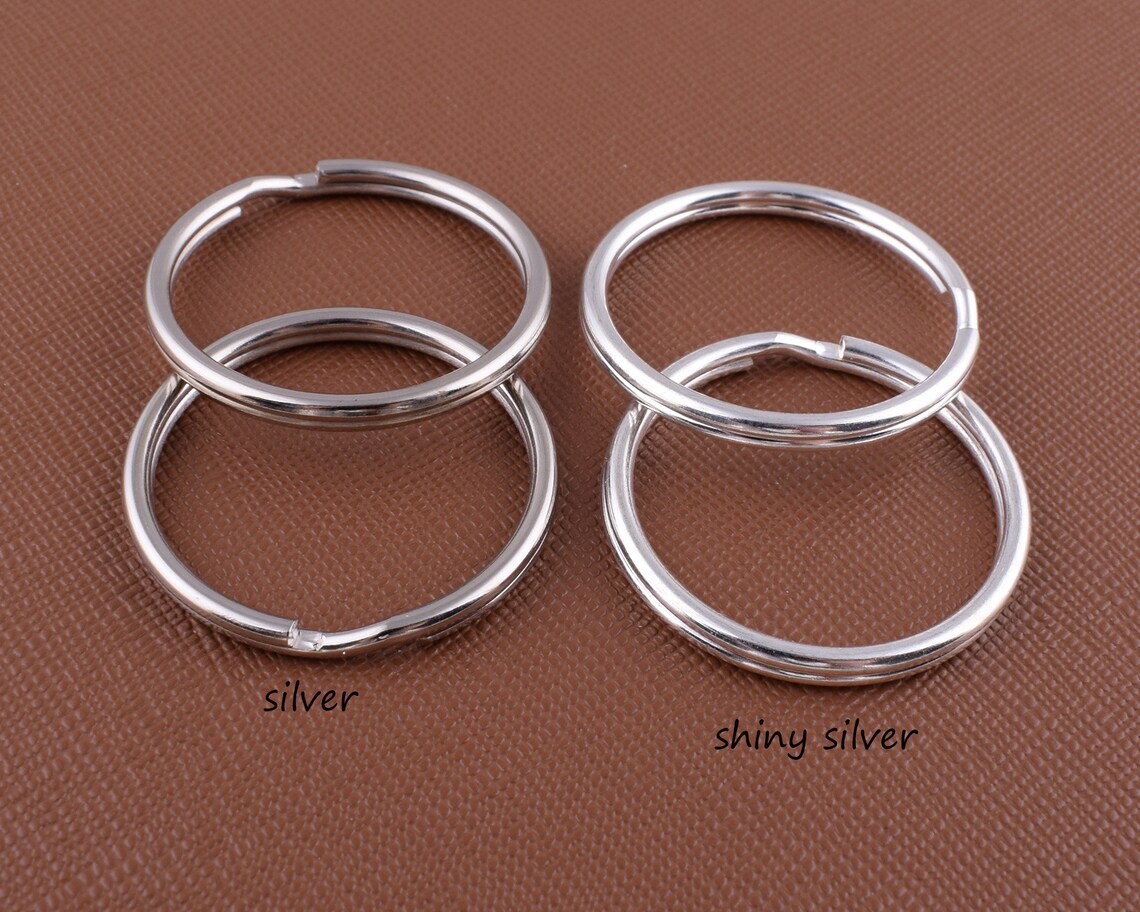 Split key rings30mm eight colors round keychain rings double | Etsy