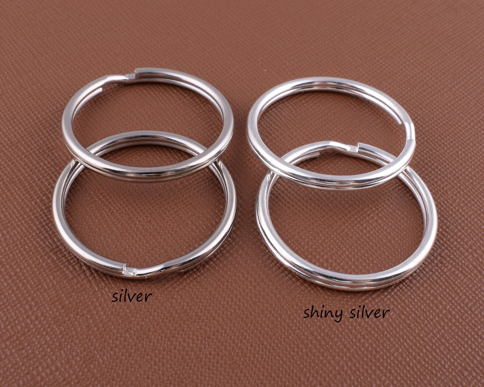 Split key rings30mm eight colors round keychain rings double | Etsy