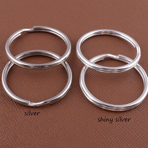 Split Key Rings,30mm Eight Colors Round Keychain Rings Double Split ...