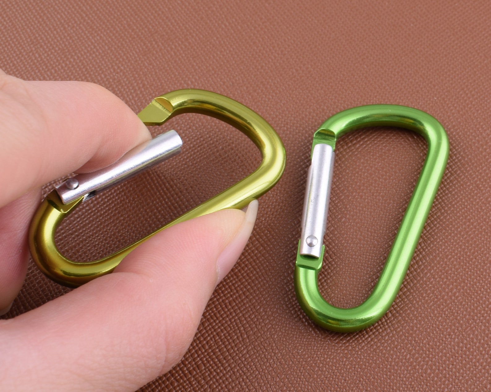 Aluminum Carabiner Key Ring38mm Blue/green/orange Carabiner - Etsy
