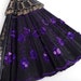 Hand Fans,chinese Silk Fans,9 Inch Length Purple Black Charm Flower ...