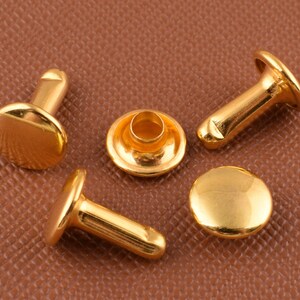 Gold Metal Rivets rivet Dome Rivets rivet for Purse bag Hardware rivets for Jewelry stud Rapid Rivets Leather Craft Repair 10mmx11mm Etsy