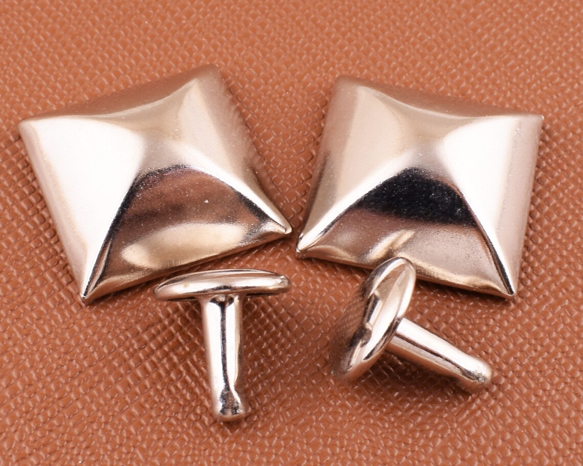 Rivet20 Sets Silver Square Rivet Double Cap Rivets Metal | Etsy