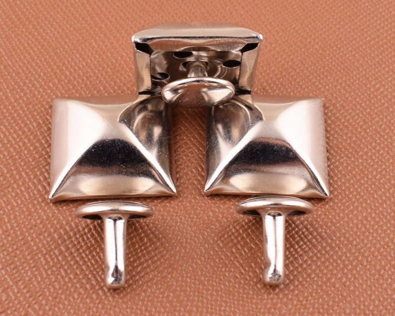 Rivet20 Sets Silver Square Rivet Double Cap Rivets Metal - Etsy
