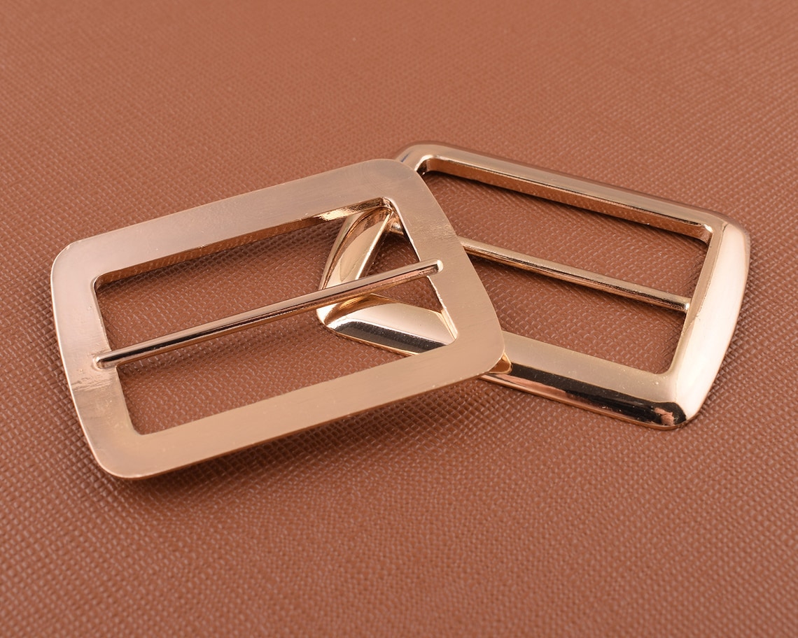 Metal Belt Buckle Light Gold Strap Buckle Rectangular Belt Buckle ...