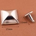 Rivet,20 Sets Silver Square Rivet Double Cap Rivets Metal Rivet Studs ...