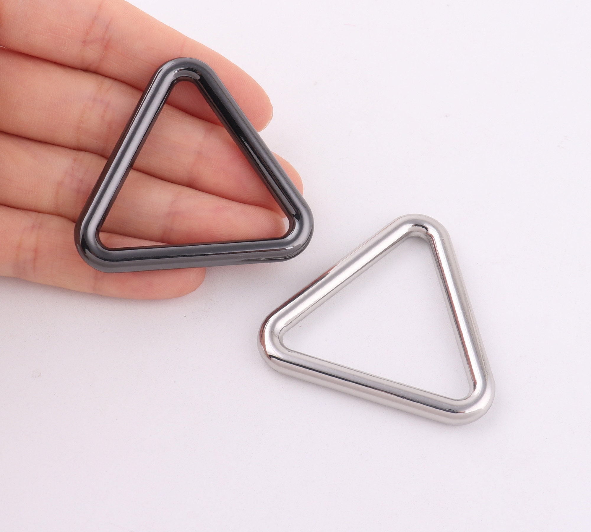 Metal Triangle Ring Buckle 1 1/2'' Adjustable Belt - Etsy UK
