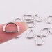 Silver D-rings,10mm Mini D Rings,metal Iron Small D Loop D Circles ...