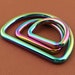 3 Sizes Rainbow D Rings Metal D Loops D Circles D Buckles,pet ...