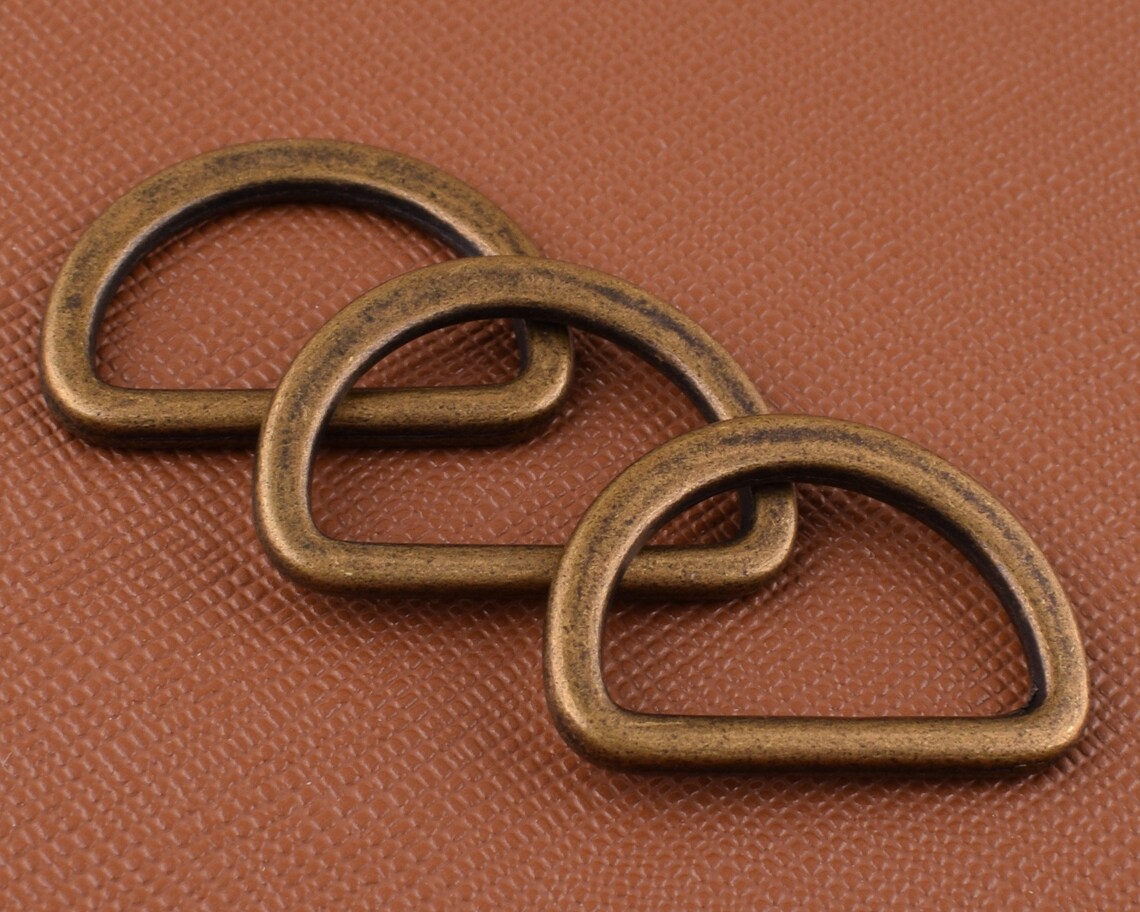 10 Pcs 20 Mm Bronze D-rings Non Welded D Ring D Circles Metal - Etsy