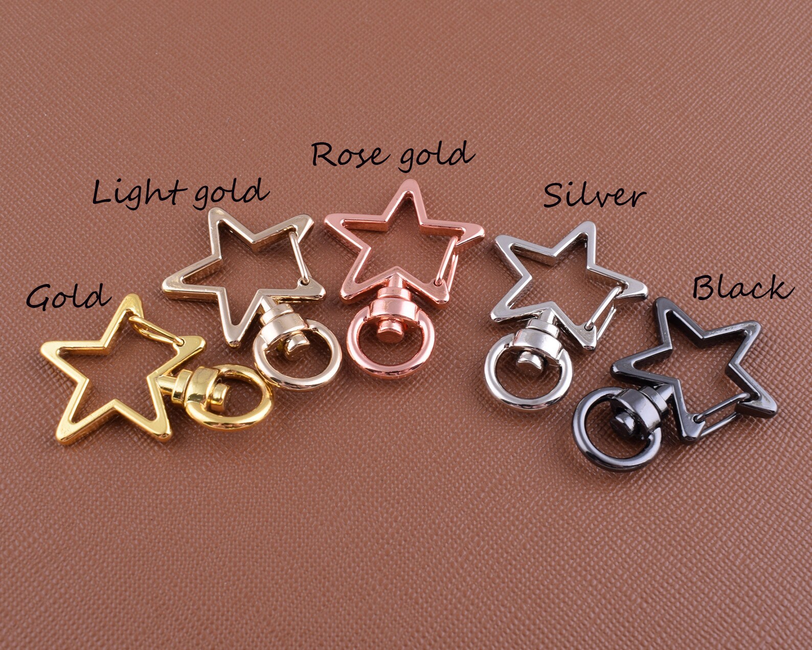 Star Shape Swivel Clasps Swivel Hookstar Key Rings | Etsy