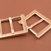 1 Inch Adjust Pin Buckle Light Gold Metal Buckles Belt Buckles Square ...